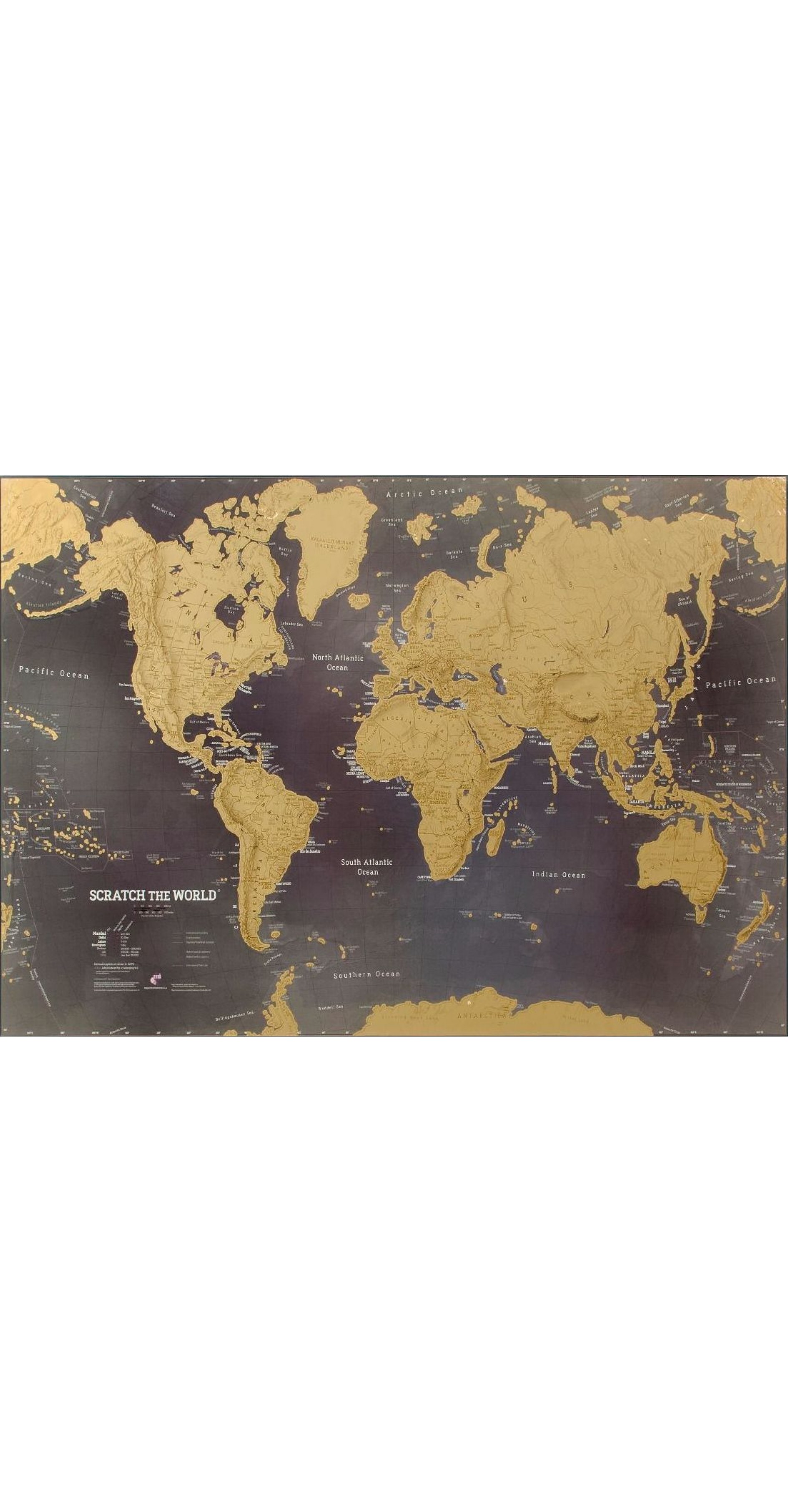 MAPS INTERNATIONAL - SCRATCH THE WORLD BLACK EDITION