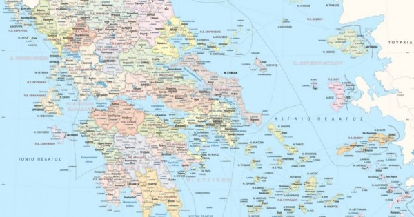 Ελλάδας Πολιτικός Χάρτης Ανάρτησης