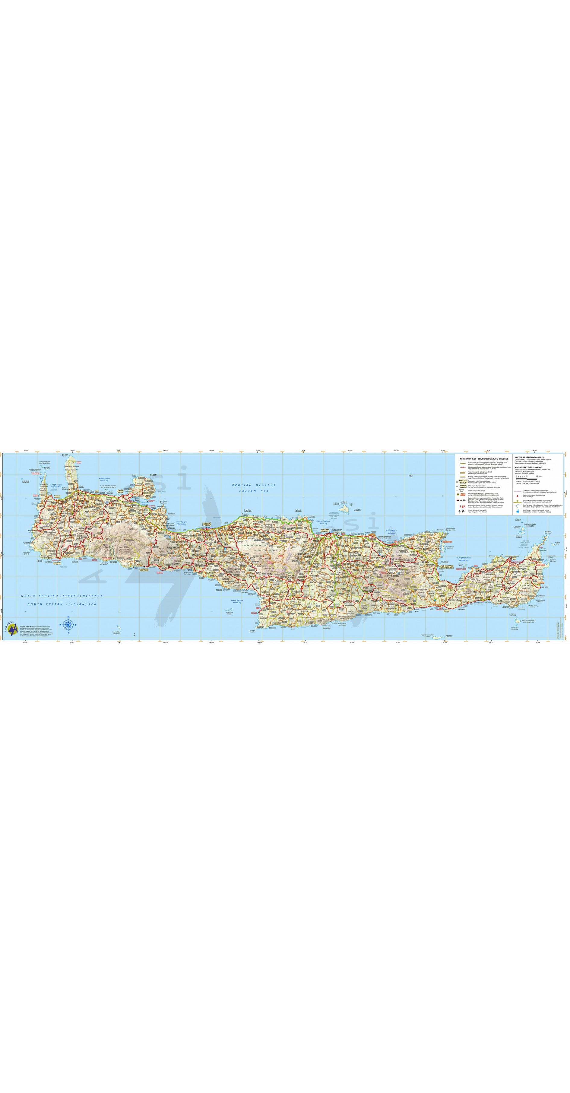 Κρήτη • Οδικός χάρτης | Ανάβαση