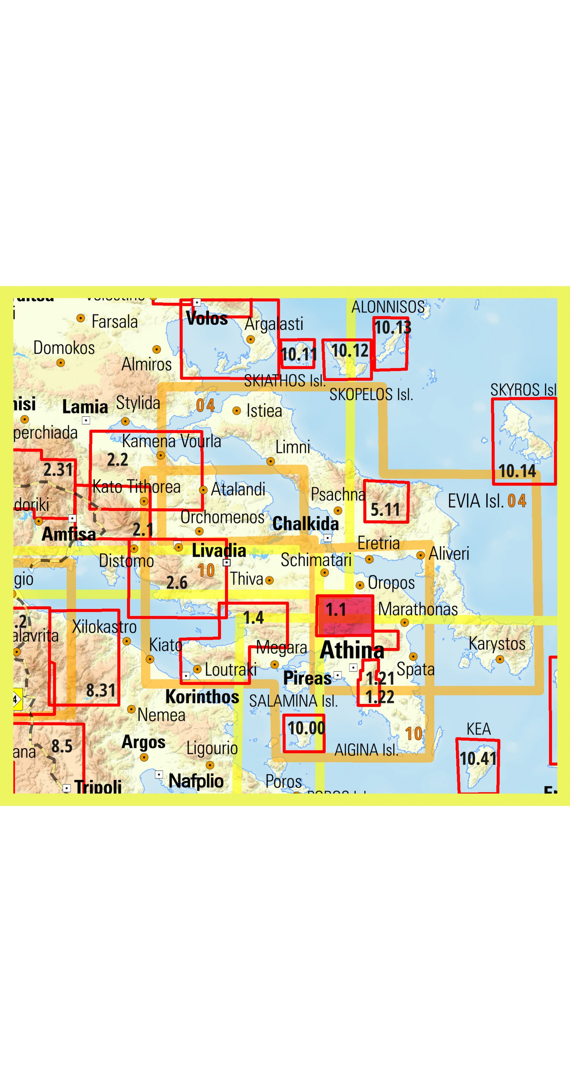 Πάρνηθα • Πεζοπορικός χάρτης | Ανάβαση